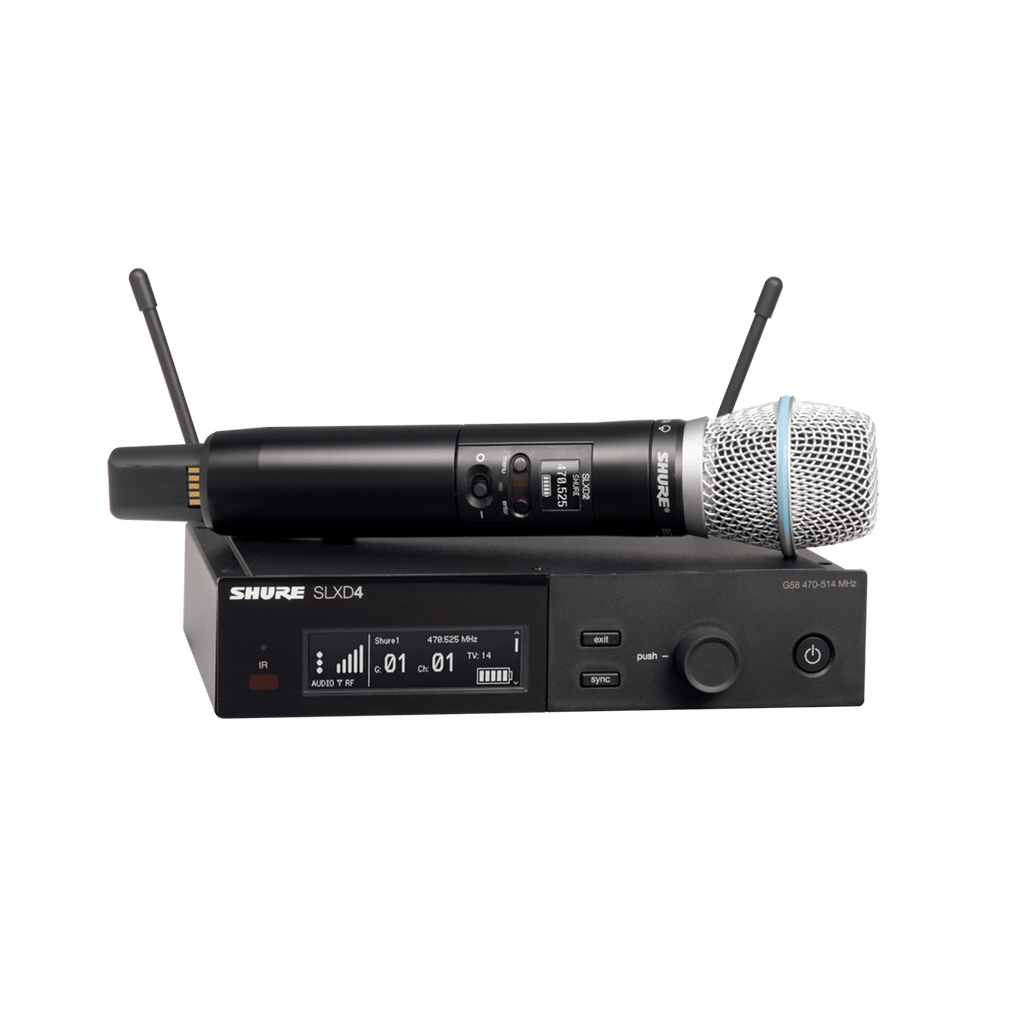 Shure SLXD24E/B87A Wireless System with Beta87A Handheld Transmitter ...